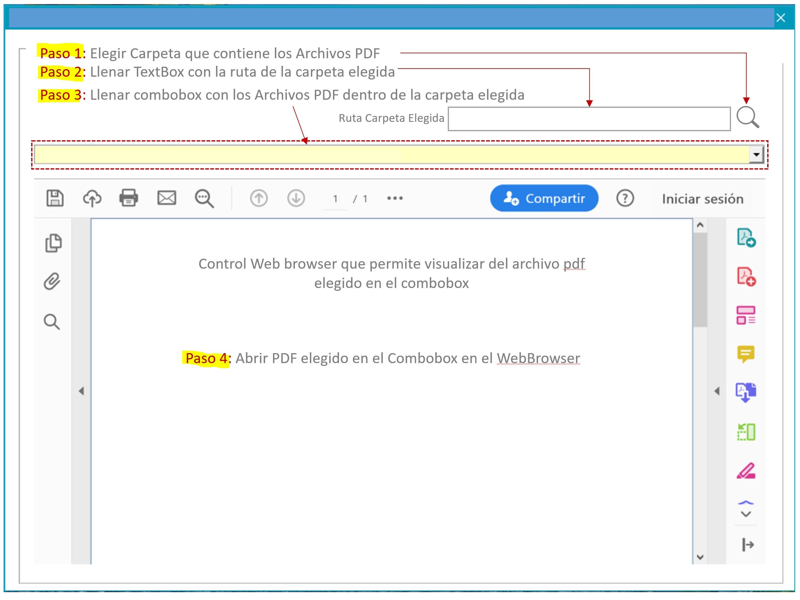 Llenar Combobox con Archivos al Elegir Carpeta - Visual Basic - Todoexpertos.com