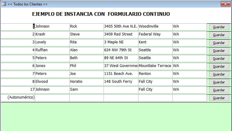 Abrir formulario con Selección Múltiple cuadro de lista - Selectividad ...