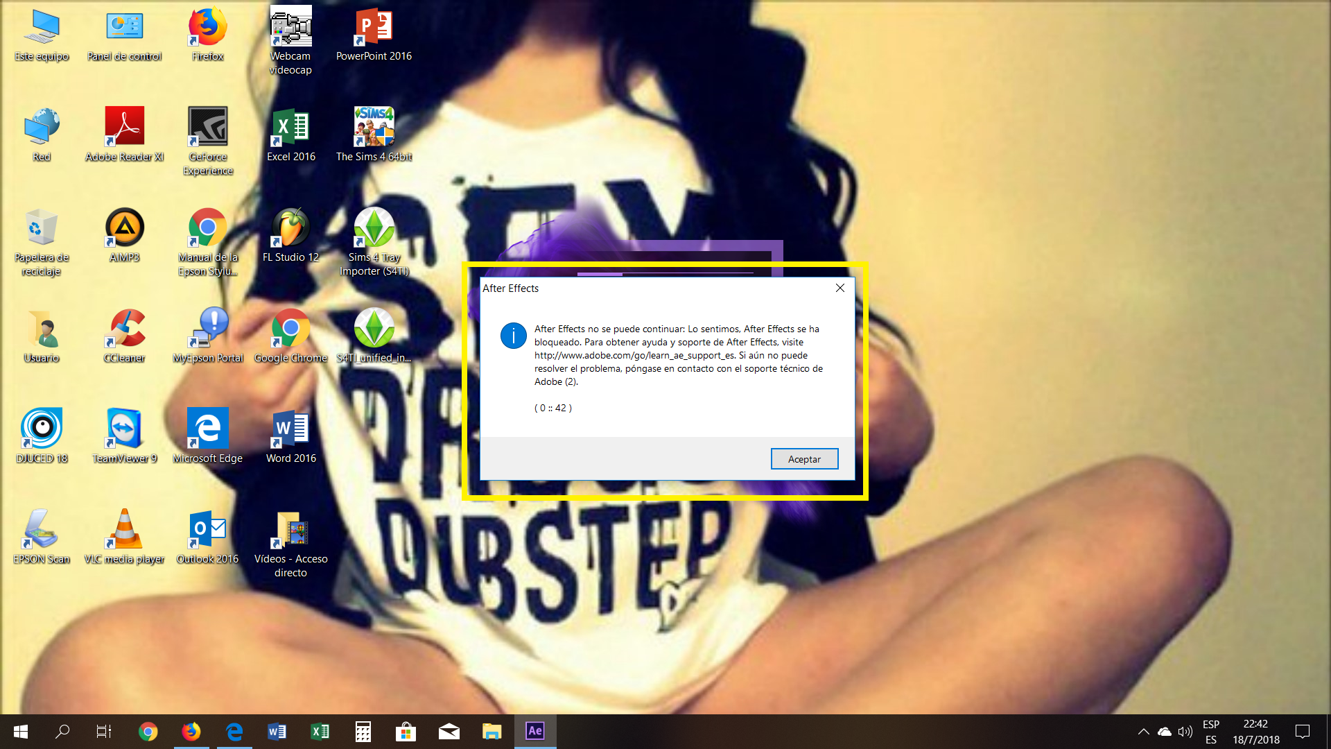 Tengo el siguiente problema al ejecutar el Adobe After Effects cs6 en Windows 10 - Diseño ...