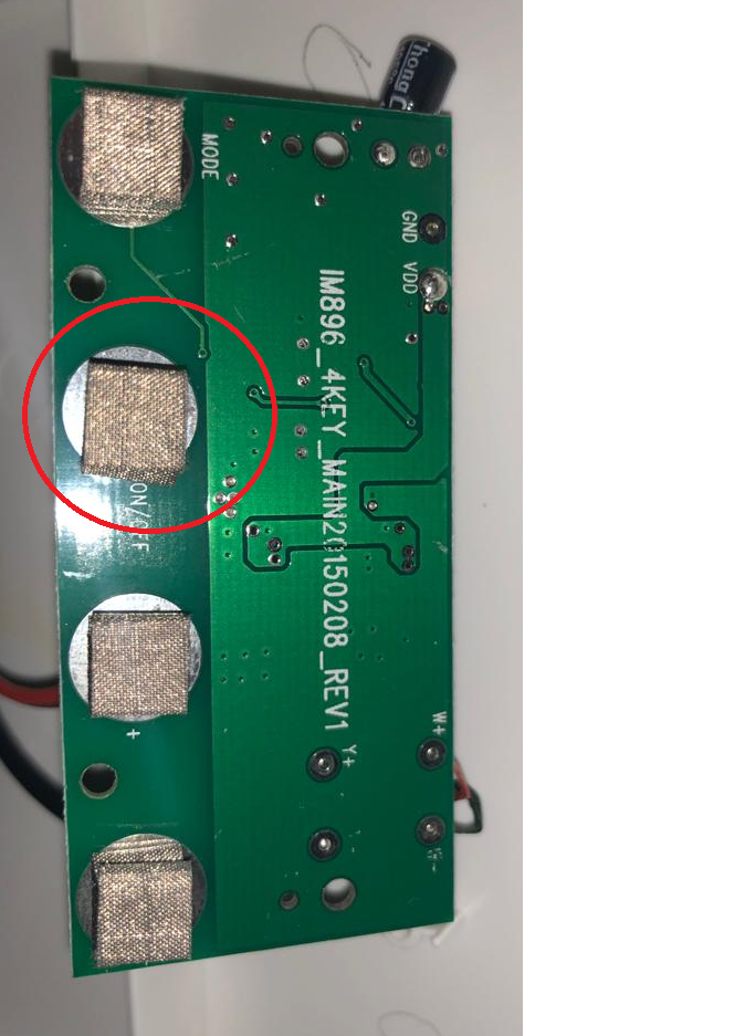 ¿Puedo puentear este pulsador para una placa de una lámpara led, no ...