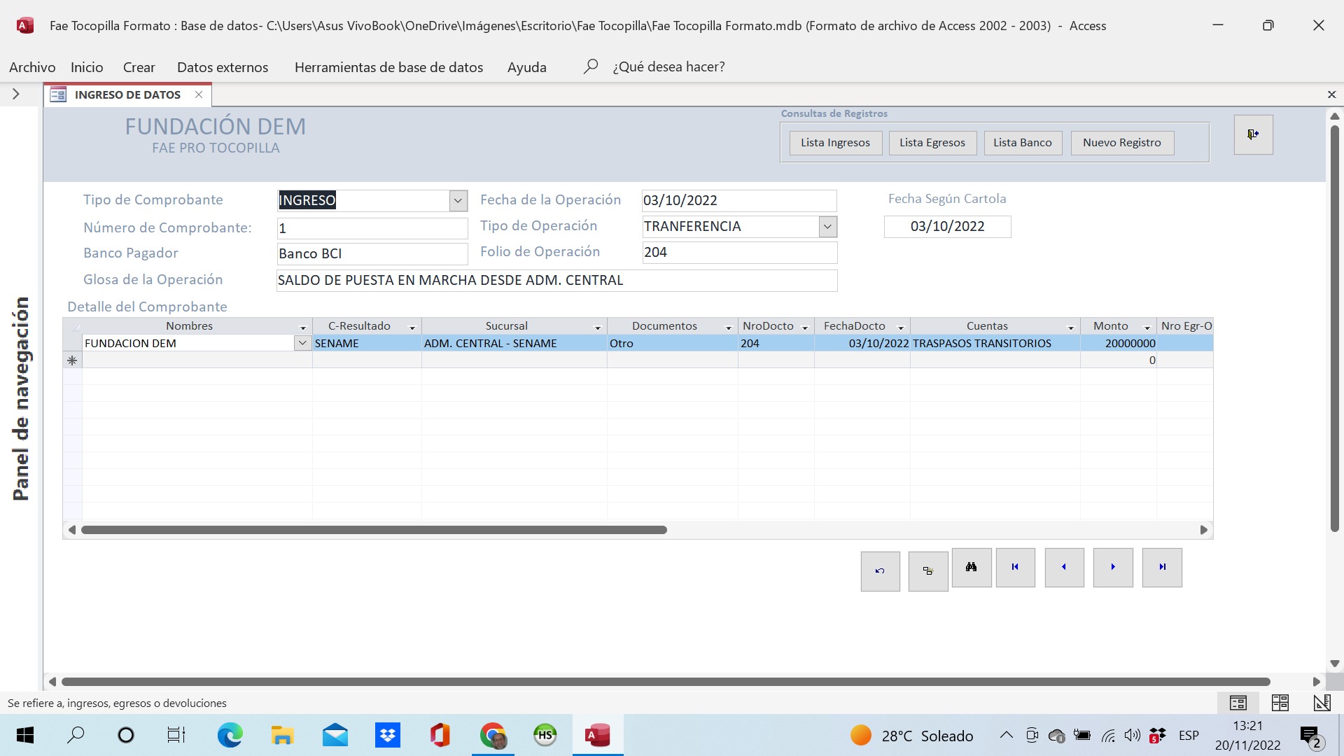 Auto numérico en formulario access - Microsoft Access - Todoexpertos.com
