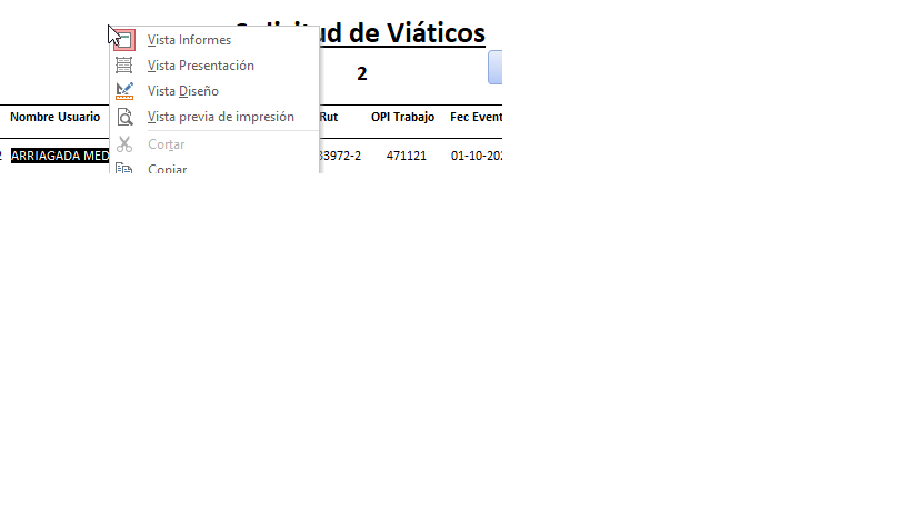 Menu Contextual en Informe en Access - Microsoft Access - Todoexpertos.com