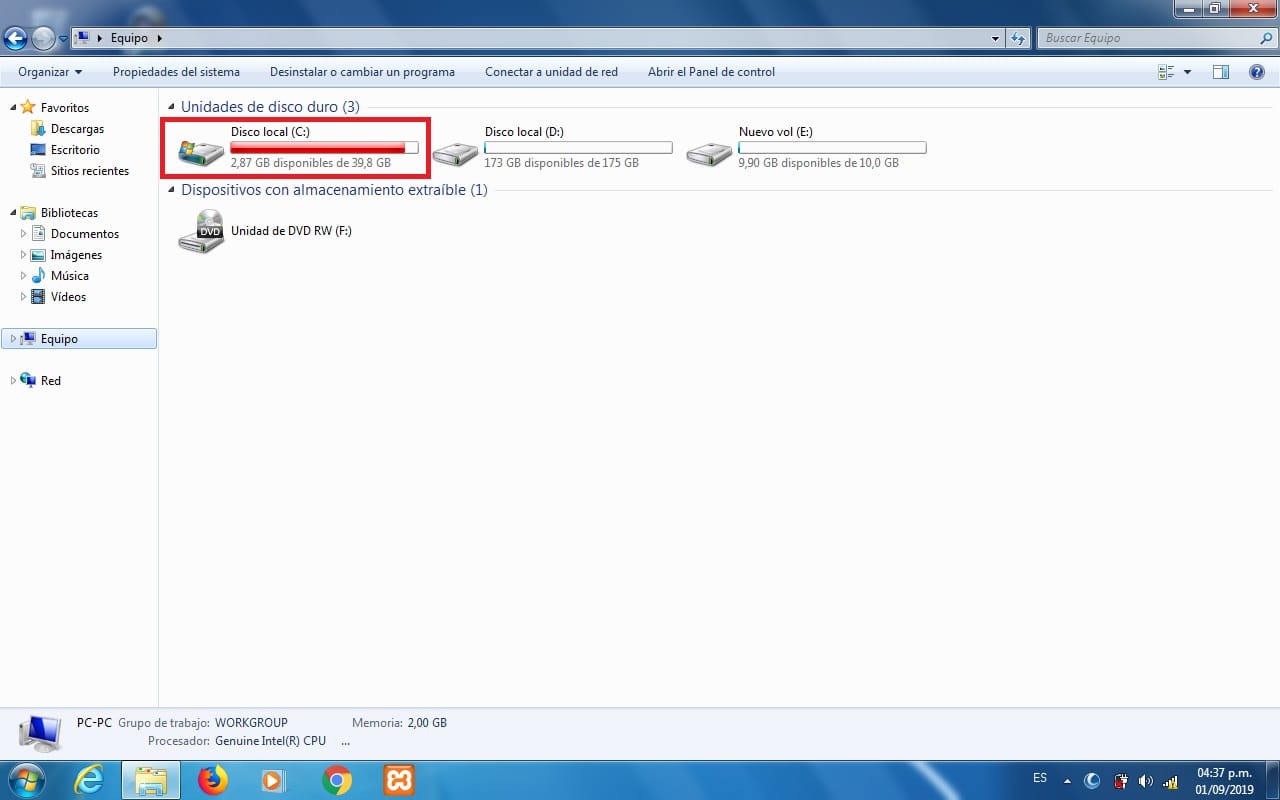 ¿Como libero el espacio del disco local C? - Ingeniería Informática ...