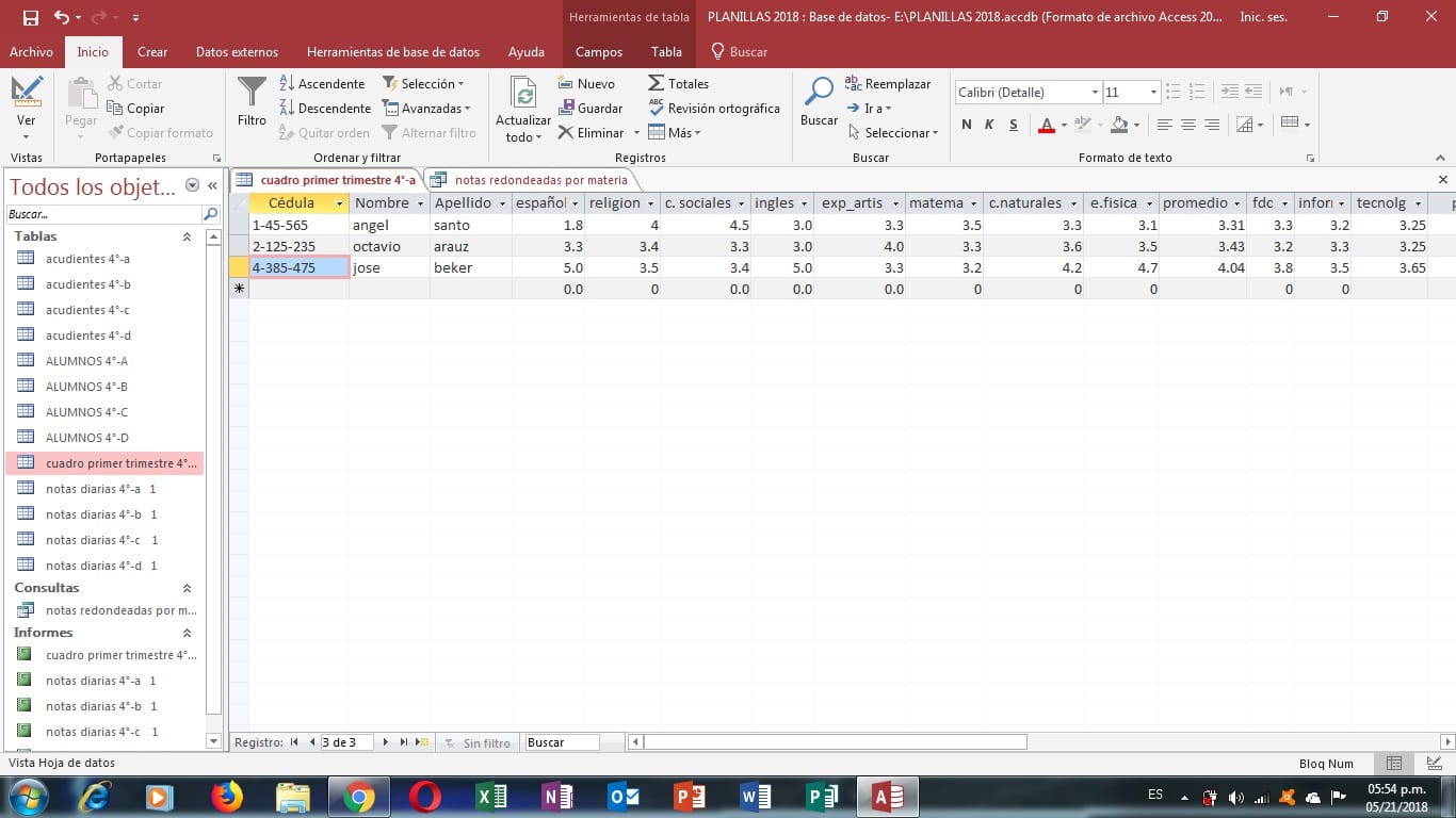¿Cómo poner una fórmula en access que cuente una columna con datos en ...