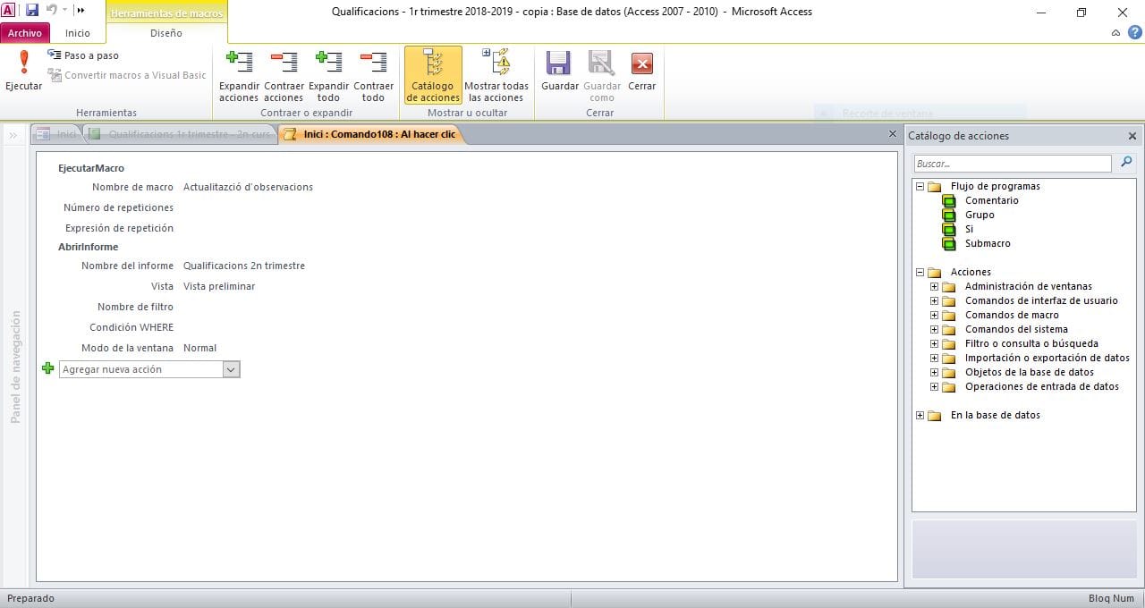 ¿Cómo ejectutar diversos informes en una consulta de Acces2010 ...