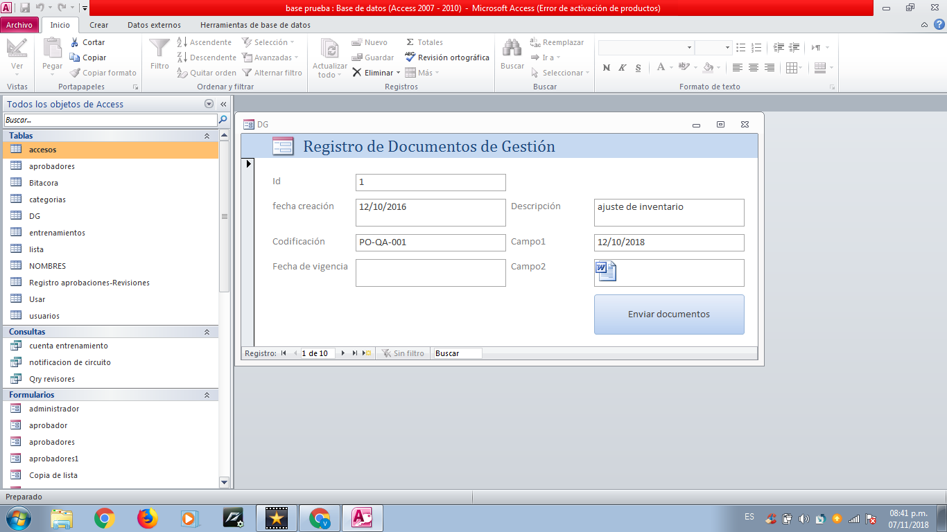 Enviar por Correo archivo adjunto en un campo access - Microsoft Access ...