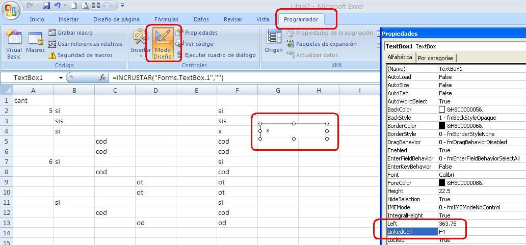 Mostrar - Actualizar Valor de Celda en TextBox, en tiempo real. - Microsoft Excel - Todoexpertos.com