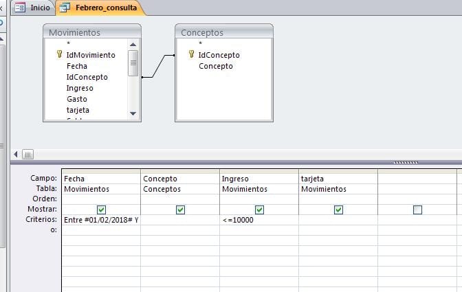 Como puedo poner un criterio en 2 campos de una consulta? - Microsoft ...
