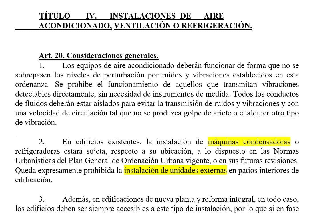 Split aire acondicionado pared medianera - Derecho y Leyes ...
