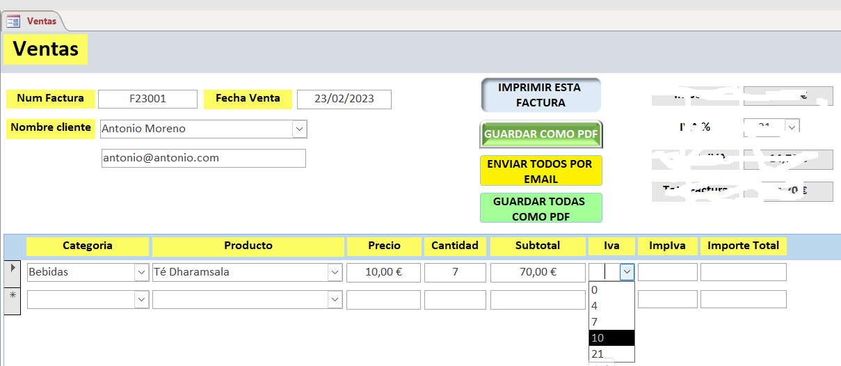 Crear botones en formulario access para cambiar precios - Microsoft ...
