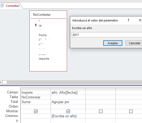 Funcion De DSUM En Access Sumar Valores Entre Dos Fechas 